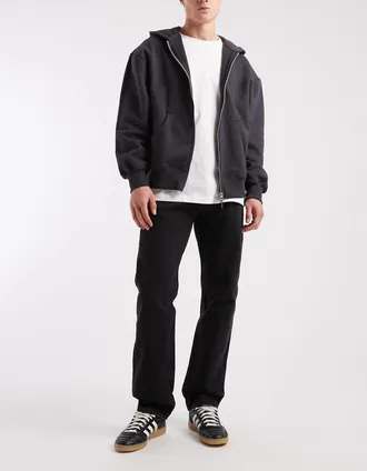 Levi's 501 - Locker geschnittene Jeans in verwaschenem Schwarz