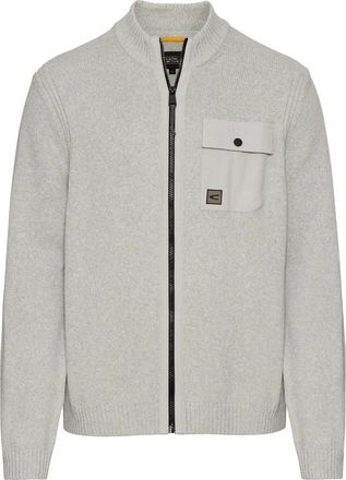 Camel Active Strickjacke mit Stehkragen - - Knitwear - Herren - Grau - 3XL