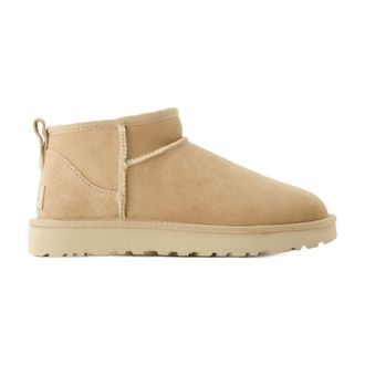 UGG Womens Suede Sheepskin-Lined Boots Beige
