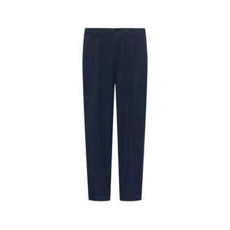 Calvin Klein Pantalon droit en coton m&eacute;lang&eacute;