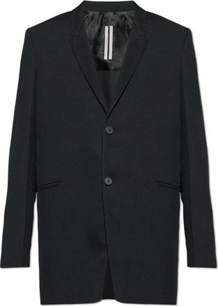 Rick Owens Homme, Vestes, Noir, Taille: XL Wool Blazer