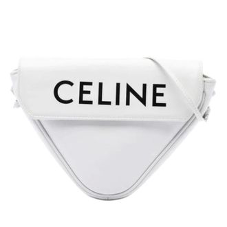 Celine Sac bandouli&egrave;re Triangle Pre-owned - Femme - Pre-owned - Blanc - Taille: ONE Size