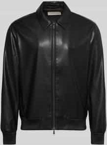 Calvin Klein Jeans Regular Fit Kunstlederjacke mit Rei&szlig;verschluss