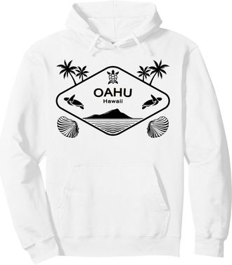 Cervera & Team Hawaii Oahu Hawaii Palmen Insel Meeresschildkröte Souvenir Honolulu Pullover Hoodie