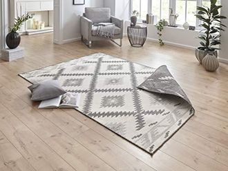 Hanse Home NORTHRUGS In- und Outdoor Teppich Malibu 160x230cm - Wendeteppich Wetterfest Modern Geometrisches Muster Läufer für Balkon Terrasse Garten Wintergarte