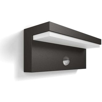 Philips MyGarden - LED-Wandleuchte f&uuml;r den Au&szlig;enbereich 22x8 cm, 2700 k, 4,5 w, mit Sensor, Anthrazit 915005378401 - Philips