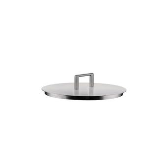 Alessi Convivio DC200/20 - Couvercle Design, en Acier Inoxydable 18/10, avec Bouton en Acier et Rev&ecirc;tement PVD, 20 cm, Satin&eacute;
