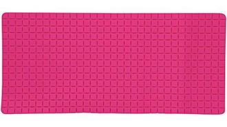 MSV Premium Duschmatte Badematte Badewannenmatte Badewanneneinlage antibakteriell rutschfest mit Saugn&auml;pfen - Pink - ca. 36 x 76 cm - duftet nach Rosen - 