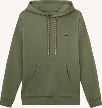 Faguo Sweat à capuche kaki coton - DIRAC