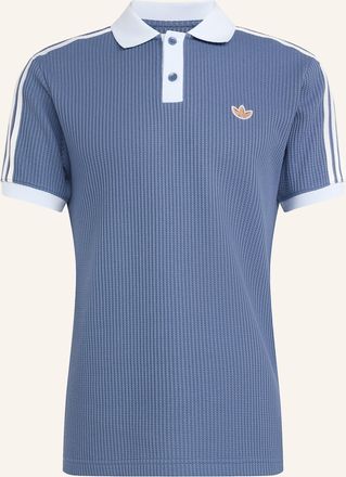adidas Originals Adidas Originals Piqu&eacute;-Poloshirt Waffle Knit blau
