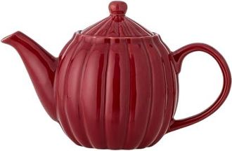 Bloomingville Latina Teekanne, Rot, Steingut, T13xH17 cm, 1085 ml