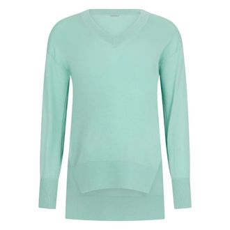 Malo V-Ausschnitt Pullover - - Knitwear - Damen - Blau - L