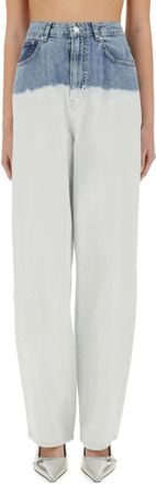 Moschino Femme, Jeans, Blanc, Taille: W28 Loose-fit Jeans