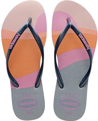 Havaianas Slim Palette Glow (Mini Me), Flip Flop Girls, Peony Rose, 9 UK Child