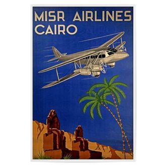 artboxONE Poster 30x20 cm Reise Egypt Poster Vintage Travel Art Print - Bild Egypt Poster Vintage Travel Art Print