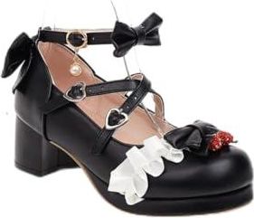 Hemobllo Chaussures Plates Femme à Noeud Confortables et Respirantes Style Simple et Élégant Adaptées pour Travail Shopping et Sorties pour Toutes Saisons Noir