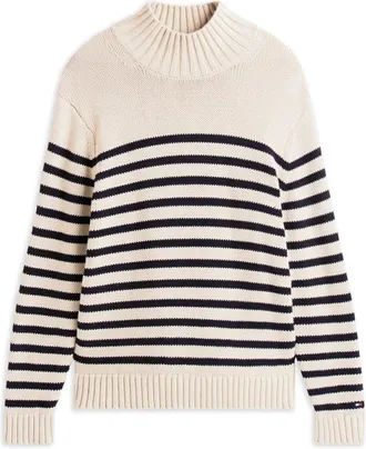 Tommy Hilfiger Pullover aus Baumwolle mit Turtleneck und Ringelstreifen in