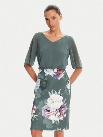 Swing Coctailkleid 5AE28900 Gr&uuml;n Slim Fit