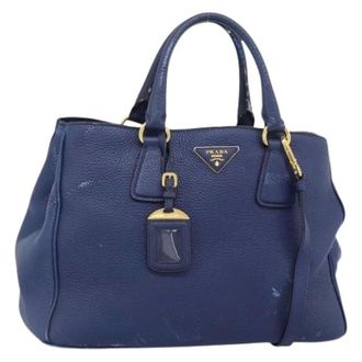 Prada Sac &agrave; main vintage doccasion - Femme - Pre-owned - Bleu - Taille: ONE Size