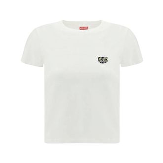 Kenzo Cotton Sportswear Top - - Tops - Damen - Wei&szlig; - XS