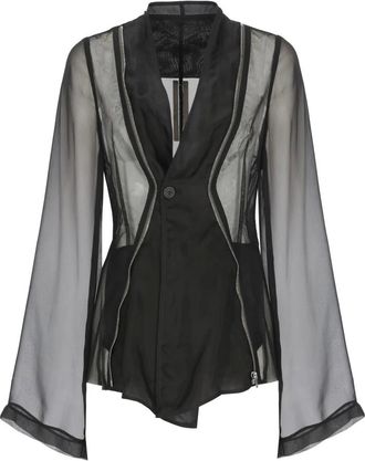 Rick Owens Femme, Vestes, Noir, Taille: 34 FR Stag JKT