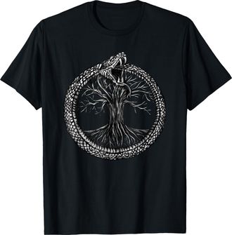 Creativemotions Ouroboros with Tree of Life T-Shirt