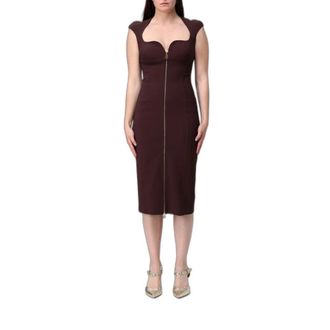 Elisabetta Franchi Figurbetontes Etuikleid - - Dresses - Damen - Braun - XL