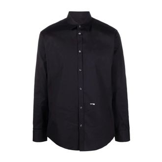 Dsquared2 Klassisches Schwarzes Hemd Stilvoll Aufwerten - - Shirts - Herren - Schwarzk - S