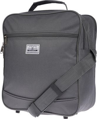 Christian Wippermann große Herren Tasche Arbeitstasche Umhängetasche Flugbegleiter Messenger Bag Grau