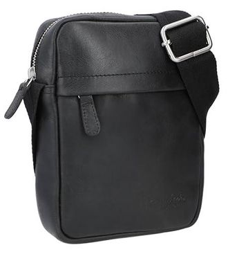 Gusti sac a main cuir - Karl Sacoche en cuir noir &agrave; bandouli&egrave;re - Sac &agrave; main crossbody vintage