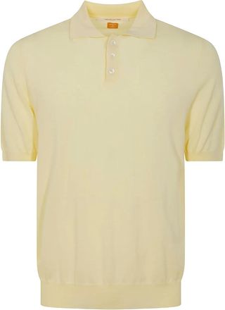 Alpha Industries polo à boutonnière - Jaune