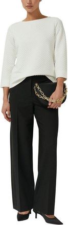s.Oliver Black Label Sweatshirt im Relaxed Fit mit U-Boot-Ausschnitt