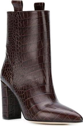 Generic Bottines &agrave; Bout Pointu et Talon Bloc pour Femme, Bottines Courtes &eacute;l&eacute;gantes &agrave; Talons pour Soir&eacute;e, Bottine Classiques en Cuir pour Lautomne et Les Sort