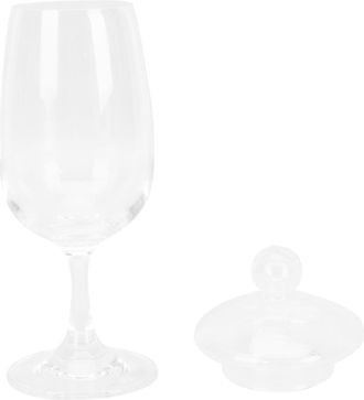 NUOBESTY Delikates Verkostungsglas Whisky Goblet mit Deckel Kristallglas Hoher Stiel Leichtes Design f&uuml;r Vodka Cocktail und Aromaverkostung Umweltfreundliches 