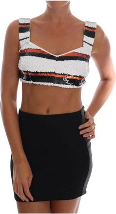 Dolce & Gabbana Femme, Tops, Multicolore, Taille: 38 FR Bustier Top