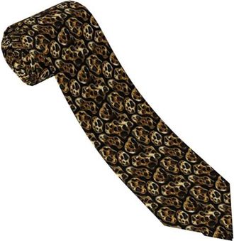 Generic Cravates Homme Imprim&eacute; L&eacute;opard Or Et Noir &Eacute;troit Tie Confortable Cravate Pour C&eacute;l&eacute;brations Affaires &Eacute;v&eacute;nements
