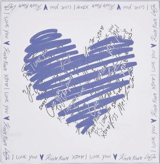 Liu Jo Femme, Accessoires, Bleu, Taille: ONE Size Foulard