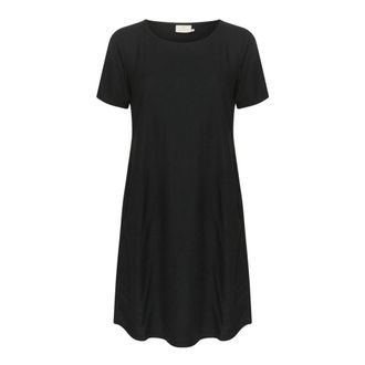 Kaffe KAmilia Leinenkleid - - Dresses - Damen - Schwarzk - XS