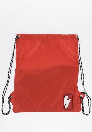 Neil Barrett Solid Color Nylon Drawstring Backpack with Monogram Gr&ouml;&szlig;e Unica