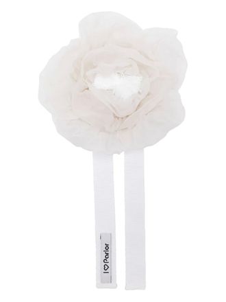 Parlor collier ras-du-cou à fleurs - Blanc