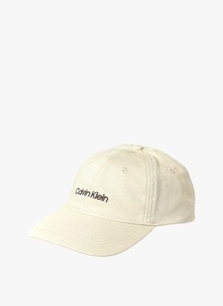 Calvin Klein Dank Cap mit gestickter Logo - Beige