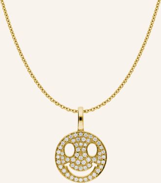 Cada Cada Kette Mini Smiling Face gold