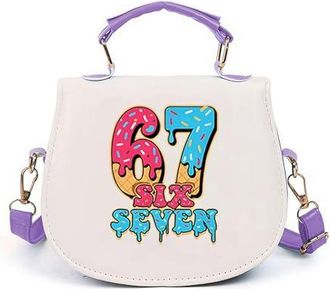 Generic ZXCVWWE Sac &agrave; main 67, sac &agrave; main dr&ocirc;le 67 cr&egrave;me glac&eacute;e, sac &agrave; bandouli&egrave;re P&egrave;re No&euml;l Says SixSeven, sacs mignons Six Seven Ice Cream Drip, dr&ocirc;le 6 7 M