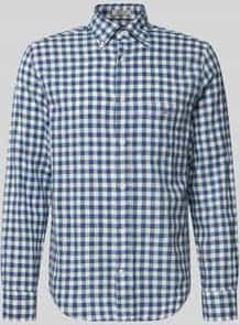 GANT Regular Fit Leinenhemd mit Baumwoll-Anteil Modell GINGHAM