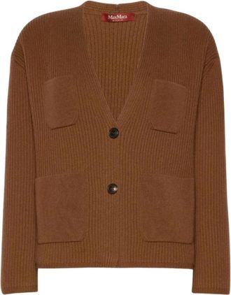 Max Mara Femme, Pulls, Brun, Taille: 38 FR Cardigan Mstfiltro