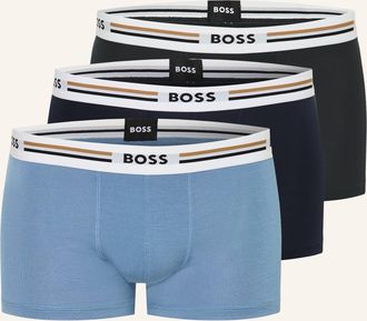 HUGO BOSS 3er-Pack Boxershorts Revive blau