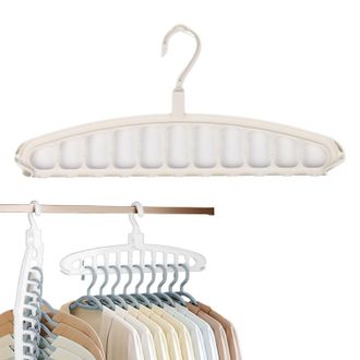 Generic Schrank-Organizer f&uuml;r Hemdstangen mit 11 L&ouml;chern f&uuml;r platzsparende Aufbewahrung, perfekt f&uuml;r Anz&uuml;ge und Hochleistungskleidung