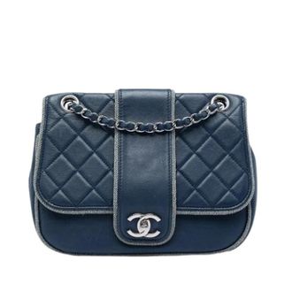 Chanel Pre-owned Quilted Lambskin Crossbody Bag - - Pre-owned - Damen - Blau - ONE SIZE