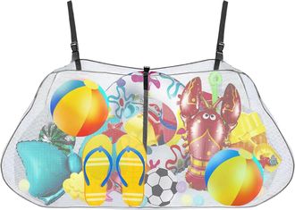 Generic Pool Spielzeug Netz Aufbewahrung - Verstellbarer Mesh Organizer Halter | Schwimmreifen Ordner | F&uuml;r Terrasse Garten Balkon Und Outdoor Ausr&uuml;stung
