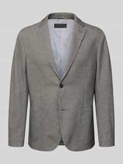Pierre Cardin Slim Fit 2-Knopf-Sakko mit Strukturmuster